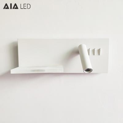 China Mobile wireless charging wall mounted usb reading light/Interior reading wall light headboard reading light for villa for sale