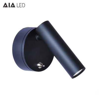 China Rotate surface mounted bedside LED wall light/led reading lamp headboard wall light for hotel rooms for sale