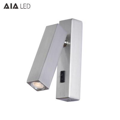 China IP40 surface square bar bedside wall light headboard wall lamp interior 3W bed wall light for school for sale