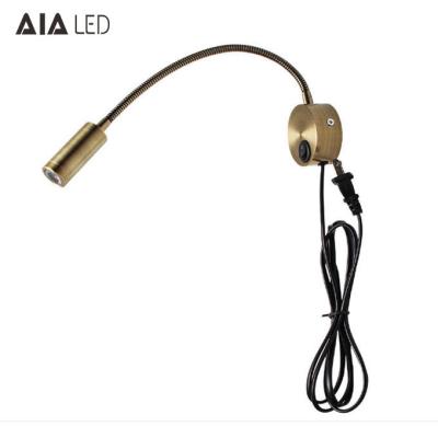 China IP40 led bedside reading light indoor 3W Interior headboard reading light bed wall light for sale