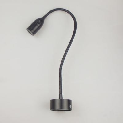 China IP40 surface mounted bed reading light flexible bedside wall light 3W Interior LED headboard wall light hotel for sale