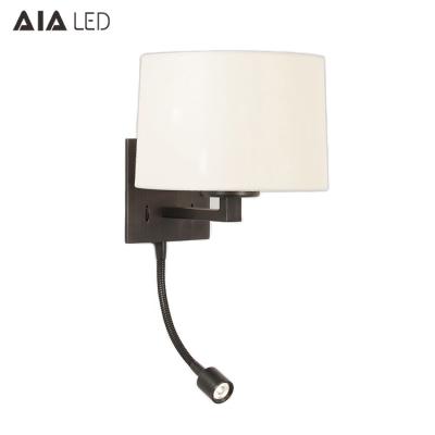 China Surface mounted flexible led headboard wall lamps 3W led reading wall lamps for hotel projects for sale