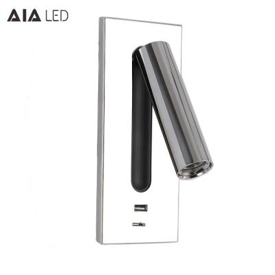 China Modern plating chrome bedside reading lamp/indoor bed wall light headboard wall light for apartment decoration for sale