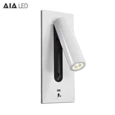 China Modern flexible LED reading light/indoor led headboard wall light bedside wall light for hotel decoration for sale