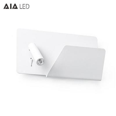 China Flexible USB headboard wall light bed wall lamp indoor LED reading wall lamp for hotel for sale