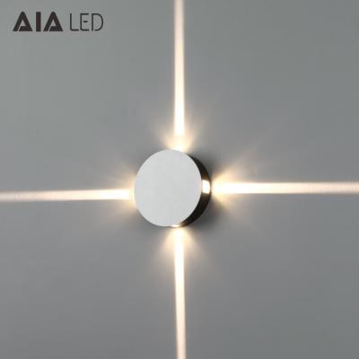 China Steel 4ways round 4x1W  IP20 modern LED wall light /LED decoration wall light for pub used for sale