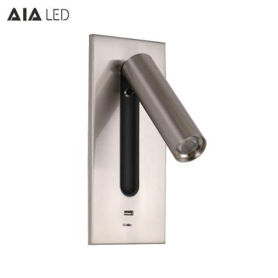 China IP20 adjustable headboard wall light LED reading wall light/indoor led bed wall lamp for hotel for sale