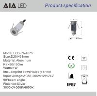 China IP67 Waterproof mini underground lights COB inground light/led buried lamp for steps for sale