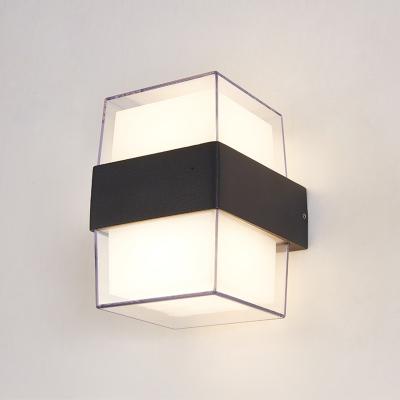 China Manufacturer waterproof IP65 acrylic 12W exterior wall lighting fitting outdoor wall lamp light fixtures for sale
