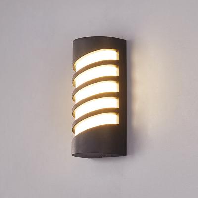 China Aluminum corridor garden terrace 12W outdoor wall lighting fitting external wall lamp light for sale