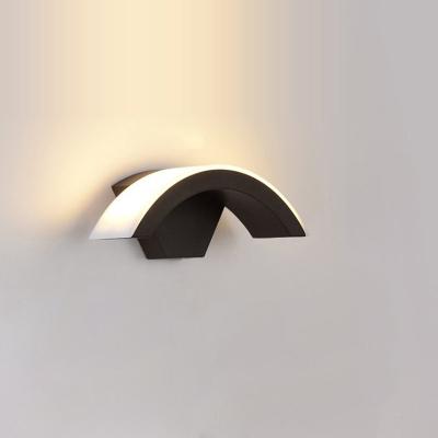China Waterproof IP65 door 12W exterior wall lighting fitting outside bounding wall lamp light fixtures for villa for sale