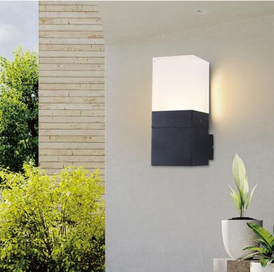 China Square Outdoor Wall Light Villa Exterior Wall Courtyard Single Head decoration Light Balcony Modern Wall lamp for sale