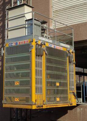 China SC200/200BZ Construction Material Hoist Of 3 Doors Cage & FC Control Motors for sale