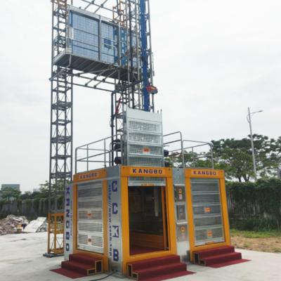 China Construction Site Hoist SC200/200 FIC-08 Rack and Pinion Lift Fully Intelligent Control passenger and material hoist for sale