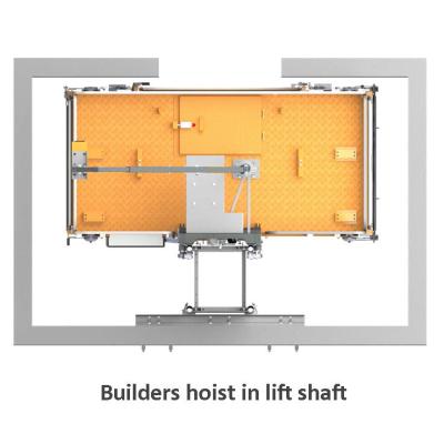 China 500m Lifting Height Construction Site Hoist for Mast Climbing Work Method Lifting Speed 36-80m/min for sale