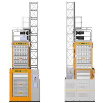 China Customized Cage Size Construction Site Hoist with Inverter Control and Rack And Pinion Lift for sale
