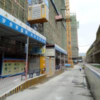 China Galvanised Mast Finish Construction Site Hoist Featuring Operating Temperature Range -20°C To 50°C Robust and Construction Elevator Solution for sale