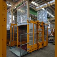 China Three-phase Asynchronous Motor Passenger And Material Hoist Equipped with 3x23kw Motors and Payload 3200kg for sale