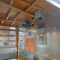 China Max Height 495 M Temporary Building Hoist Incorporating Sandblasting Paint Finish Engineered for Safe and Material Lifting for sale