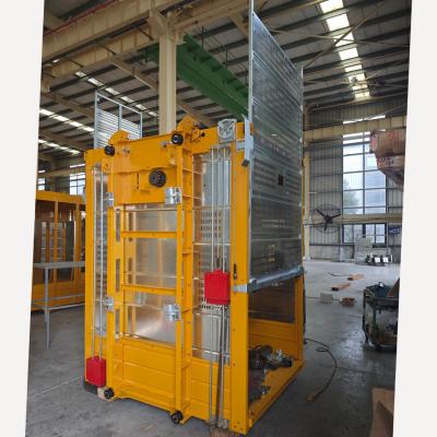 China Sandblasting And Paint Construction Site Hoist Featuring Rack And Pinion Moving Type Suitable For Plants Construction for sale