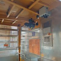 China Bridges rack and pinion hoist featuring safety lock optimized for lifting heavy materials in chimneys and high buildings for sale