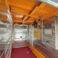 China Office Building Construction Site Elevator Made from Q355B Steel Meeting EU Regulations Suitable for Civil and Bridge Projects for sale