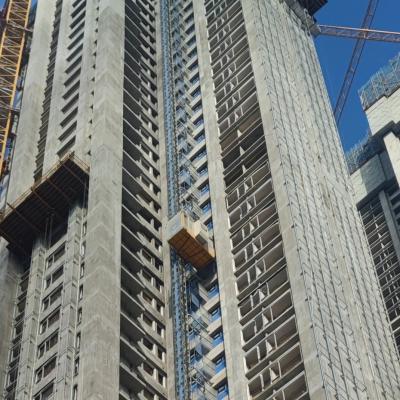 China Office Building Construction Site Elevator Made from Q355B Steel Meeting EU Regulations Suitable for Civil and Bridge Projects for sale