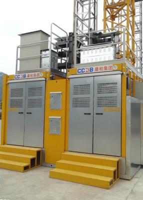 China Vertical Transportation Building Site Lift , Rack Pinion Hoist For Man / Materials for sale