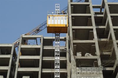China High Strength Steel Construction Site Hoist 3Phase Power Supply Lifting Speed 36-80m/min for sale