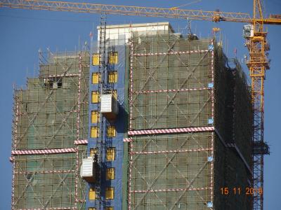 China Vertical Transportation SC300/300 60 M / Min Construction Site Hoist for sale