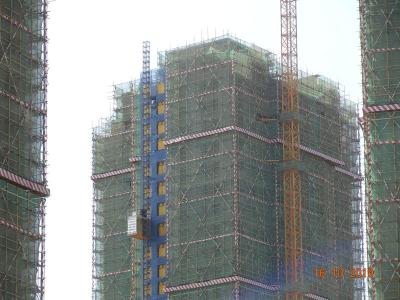 China VFC Motor Control 60M / Min Rack Pinion Building Site Hoist for sale