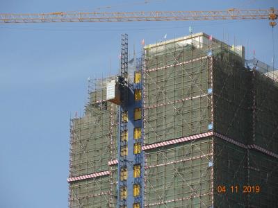 China Elegant Appearance Rack And Pinion 450m Construction Site Lift for sale