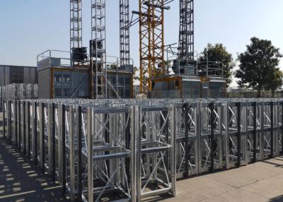 China 46M/Min Steel Q355B Vertical Construction Hoist With Double Cages for sale