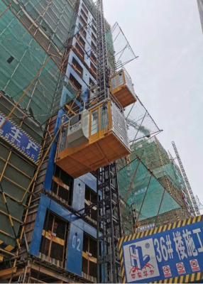 China Q355B Steel Sandblasting And Painted , Galvanised Construction Site Hoist for sale