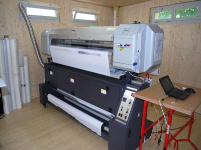 China Vj 1604 Mutoh Sublimation Printer For Flag Curtain Table Fabric Printing for sale