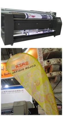 China Polyester Fabric Colorful Digital Printing Machinery CMYK 2.3m Width for sale
