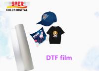 China 0.075mm Transparent DTF PET Film For Digital Inkjet Printer for sale