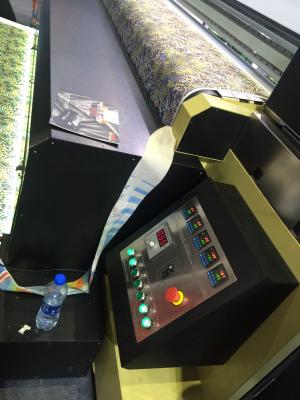 China Water Based Dual CMYK Textile Flag Printing Machine With 4 Epson DX7 Heads for sale