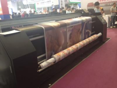 China Digital Printing On Fabric Sublimation Printing Machine Dual CMYK For Feather Flag for sale