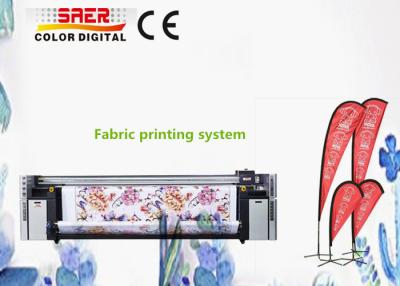 China Teardrop Flag Printing Machine / Textile Printing System Dual CMYK for sale