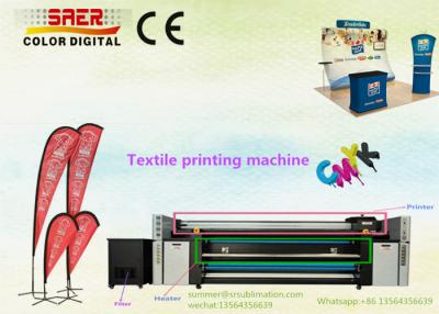 China Dual CMYK Textile Printing System With High DPI Print Head for sale
