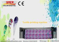 China Dual CMYK Digital Flag Fabric / Bed Sheets Dye Textile Printing Machine 1800DPI for sale
