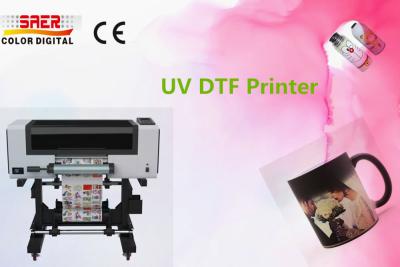 China SAER Factory A3 UV Inkjet Printing Machine Varnish UV DTF Printer for sale