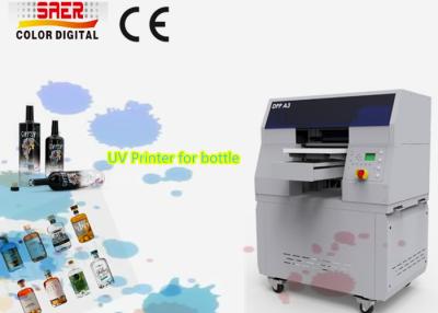 China UV Cylinder Printing Machine For Bottle Digital Inkjet Printers With High Resolution Print Head for sale