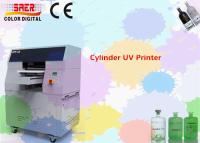 China Metal / Jar / Cans / Bottle Cylindrical Uv Bottle Printer Max Printer Depth 12mm for sale