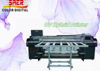 China Poster Advertisement Decorations Materials Craft Roll To Roll Flatbed Printing UV Hybrid Printer for sale