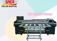 China SAER 1.8m Hybrid UV Printer For Different Material KT Board / PVC / Soft Film / Leather for sale