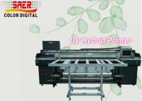 China Industrial 1.8m UV Hybrid Roll To Roll  Flatbed Printer With High Resolution for sale