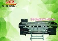 China Flatbed And Roll To Roll UV Printer On Leather Wallpaper Canvas Film Borad With High Resolution for sale