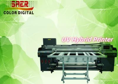 China Flatbed And Roll To Roll UV Printer On Leather Wallpaper Canvas Film Borad With High Resolution for sale